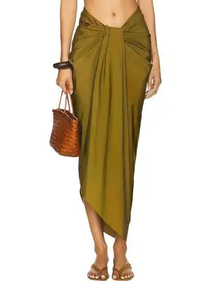 A.L.C. Rhodes Asymmetric Skirt - Green