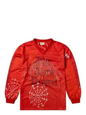 Aries Flame-print Mesh T-shirt - Red
