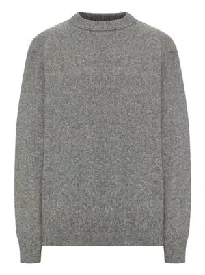 ROBERTO COLLINA Crew-neck Long Sleeve Sweater - Grey