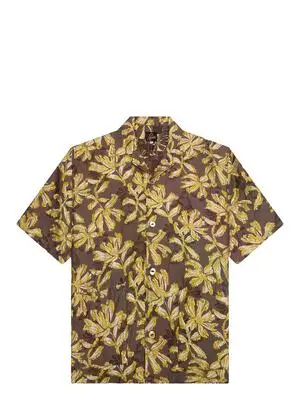 Needles Cabana Flower-frayed Shirt - Brown