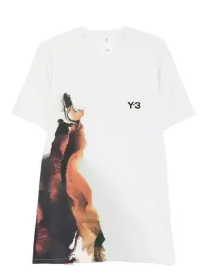 Y3 Abstract-print T-shirt - Grey