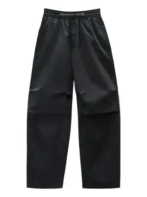 Alexander Wang Mid-rise Logo Trousers - Black