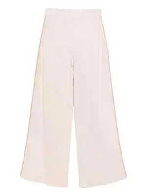 D.exterior Ribbed Knit Side-stripe Trousers - Neutrals