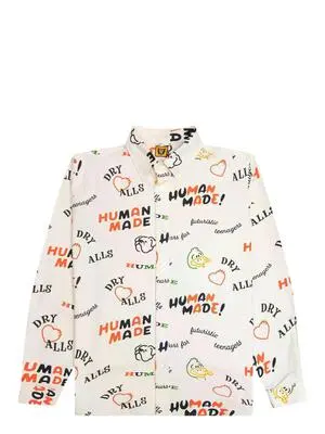 HUMAN MADE Duck-print Logo Shirt - White