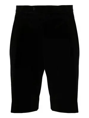 Gucci Pleated Cotton-blend Shorts - Black