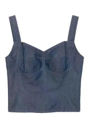 BLAKLACE Denim Tank Top - Blue