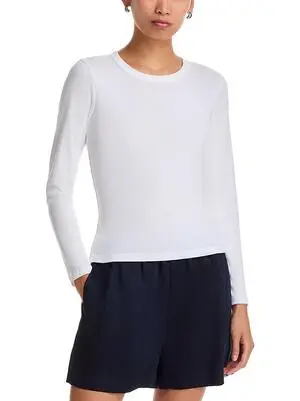 LESET Nando Slim Fit Long Sleeve Top - White