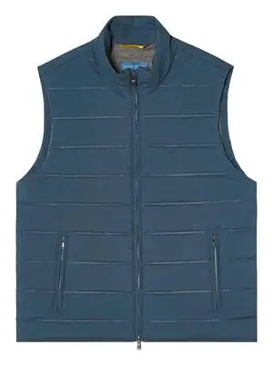 Robert Talbott Driver Quilted Vest Dusty Blue