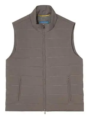 Robert Talbott Driver Quilted Vest Gray