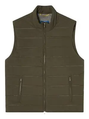Robert Talbott Driver Quilted Vest Sage Green