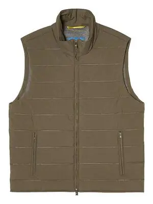 Robert Talbott Driver Quilted Vest Taupe