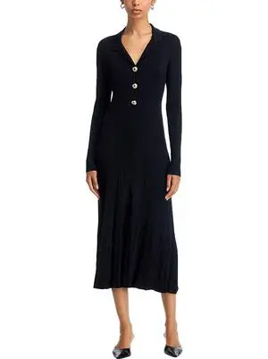 French Connection Knit Maxi Dress - Black