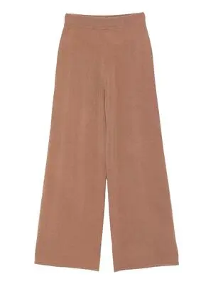Liu Jo Elasticated-waistband Wide Leg Trousers - Brown