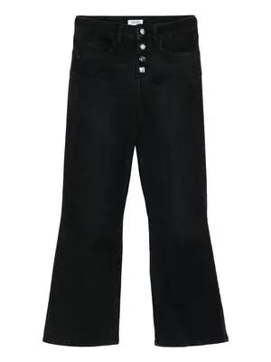 Liu Jo Embellished Flared Jeans - Black
