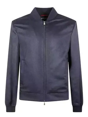 Brunello Cucinelli Cashmere Bomber Jacket - Blue