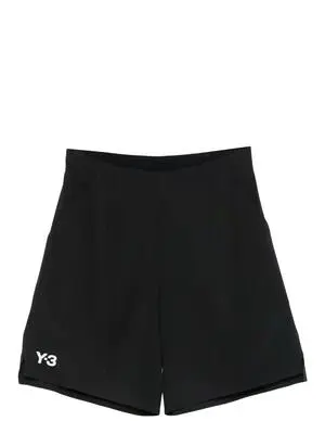 Y3 Logo Shorts - Black