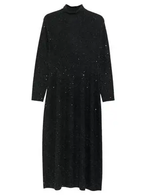 Antonelli Firenze Sequin-embellished A-line Dress - Black