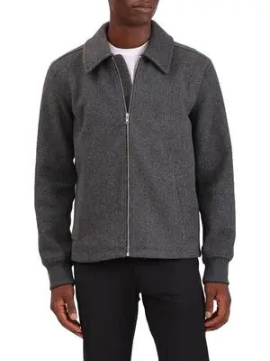 Bagatelle Knit Bomber Jacket - Charcoal