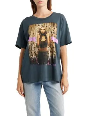 Daydreamer Britney Spears Graphic T-shirt - Vintage Black