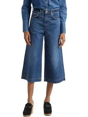 Veronica Beard Marlow High-waist Culotte Jeans - Bandit