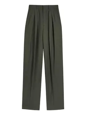 SAINT LAURENT Wide-Leg Wool Trousers