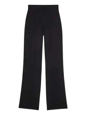 JOSEPH Milano Flared-leg Knitted Trousers - Black
