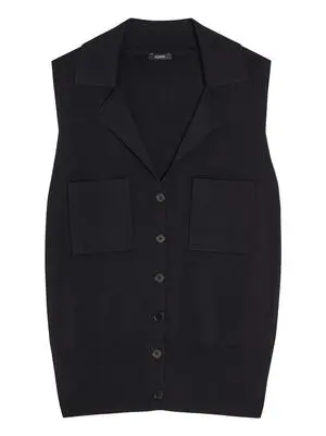 JOSEPH Knitted Vest - Black