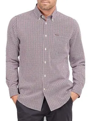 Barbour Padshaw Check Button-down Shirt - Rich Red