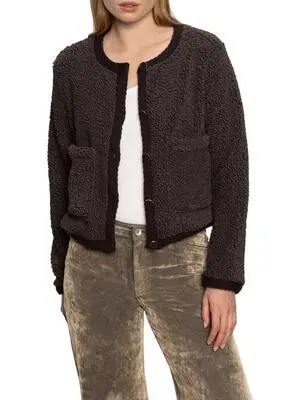 Sanctuary Faux Shearling Cardigan - Semi Sweet