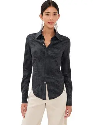 Isabel Marant Romea Striped Top - Anthracite