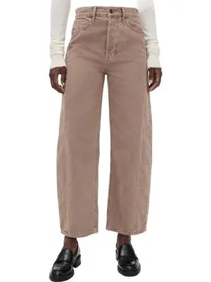 Veronica Beard Ryder High-rise Barrel Leg Jeans - Tan Sierra