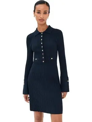 Veronica Beard Lauper Knit Mini Dress - Navy