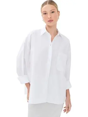 TWP Collared Button-down Shirt - White
