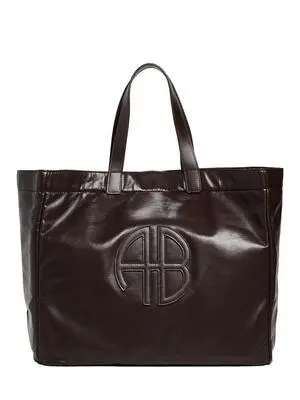 ANINE BING Large Rio Tote - Dark Brown
