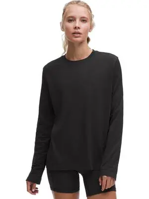 Lululemon Relaxed Long-sleeve Shirt - Black/black