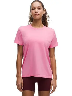 Lululemon Swiftly Relaxed Short-Sleeve Shirt Candy Cloud/candy Cloud