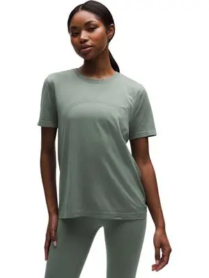 Lululemon Swiftly Relaxed Short-sleeve Shirt - Willow Leaf/willow Leaf