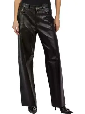 HAIKURE Leather Trousers - Black