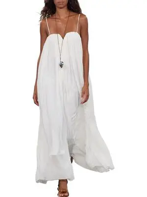 ROTATE BY BIRGER CHRISTENSEN Midi Dress - White
