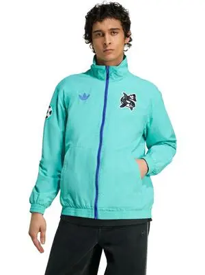 Adidas Seattle Sounders Fc 2025 Originals Archive Anthem Jacket - Semi Mint Rush / White