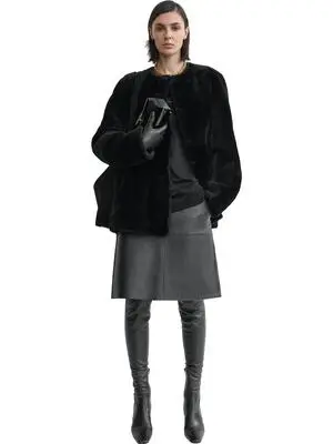 TOTEME Shearling Runway Jacket Black