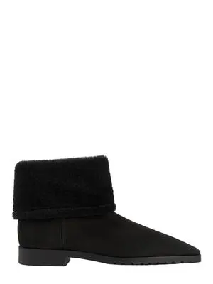 TOTEME Fold-down Shearling Boots - Black