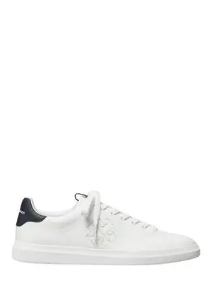 Tory Burch Double T Howell Court Sneakers - White Black