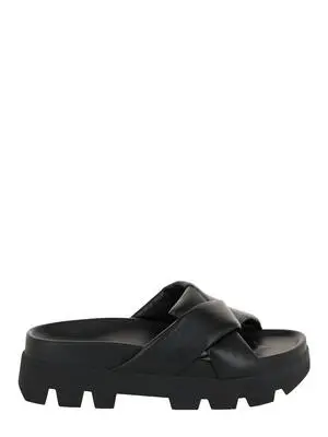 SALVATORE FERRAGAMO Air Lug Leather Sandals
