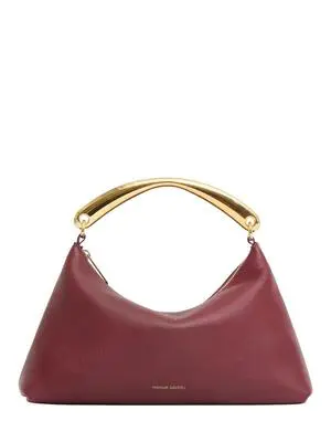 MANSUR GAVRIEL Rhea Metal-handle Shoulder Bag - Red