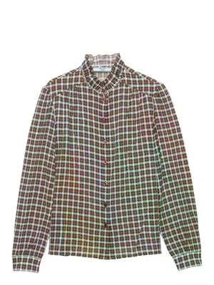 Prada Checked Shirt - Brown