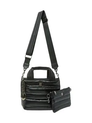 THINK ROYLN Escapade Tote With Pouch And Charm - Shine Black
