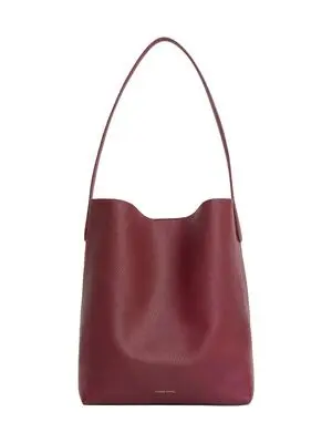 MANSUR GAVRIEL Everyday Cabas Leather Tote Bag - Red