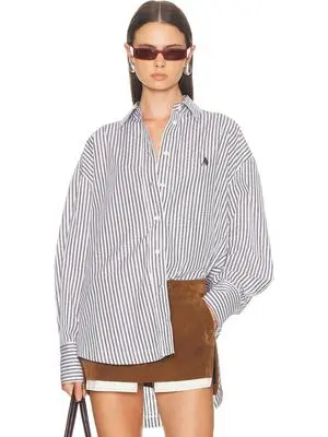 Attico Striped Poplin Shirt - Multicolor