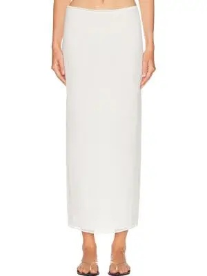 Wardrobe.NYC Layered Column Skirt - Off White